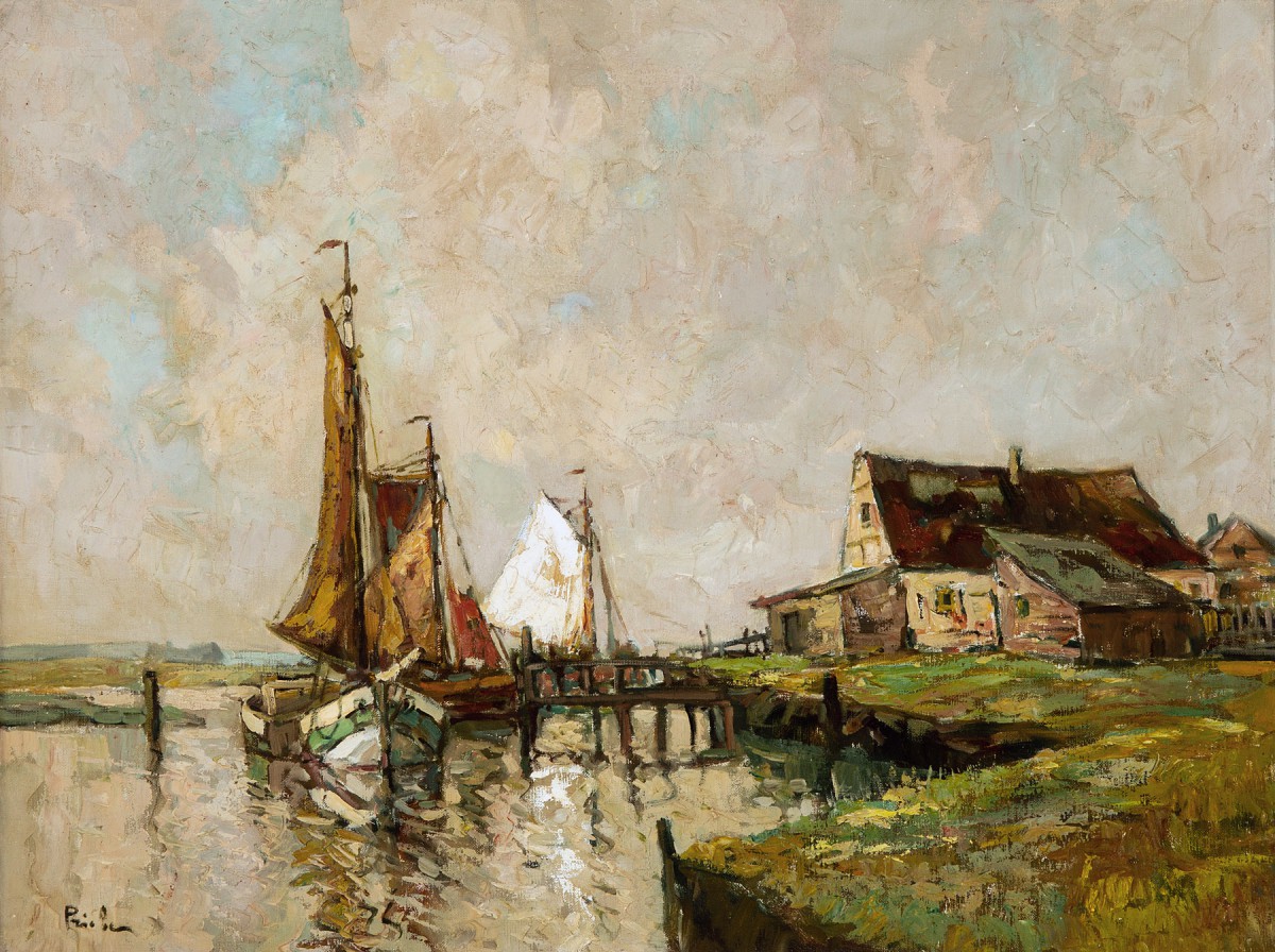 Rudolf Priebe, "Przystań" | CONNAISSEUR Kraków - Salon Dzieł Sztuki