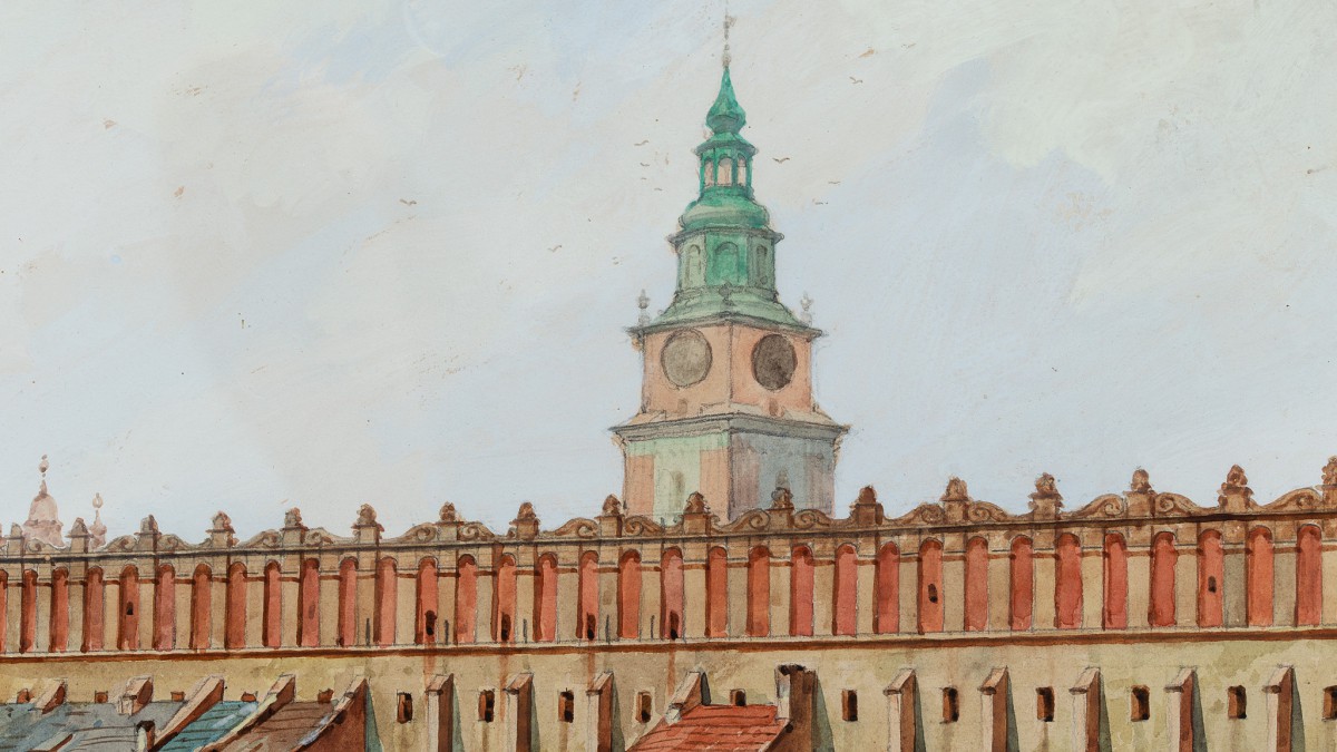 Zygmunt Wierciak, "Sukiennice przed przebudową" | CONNAISSEUR Kraków ...