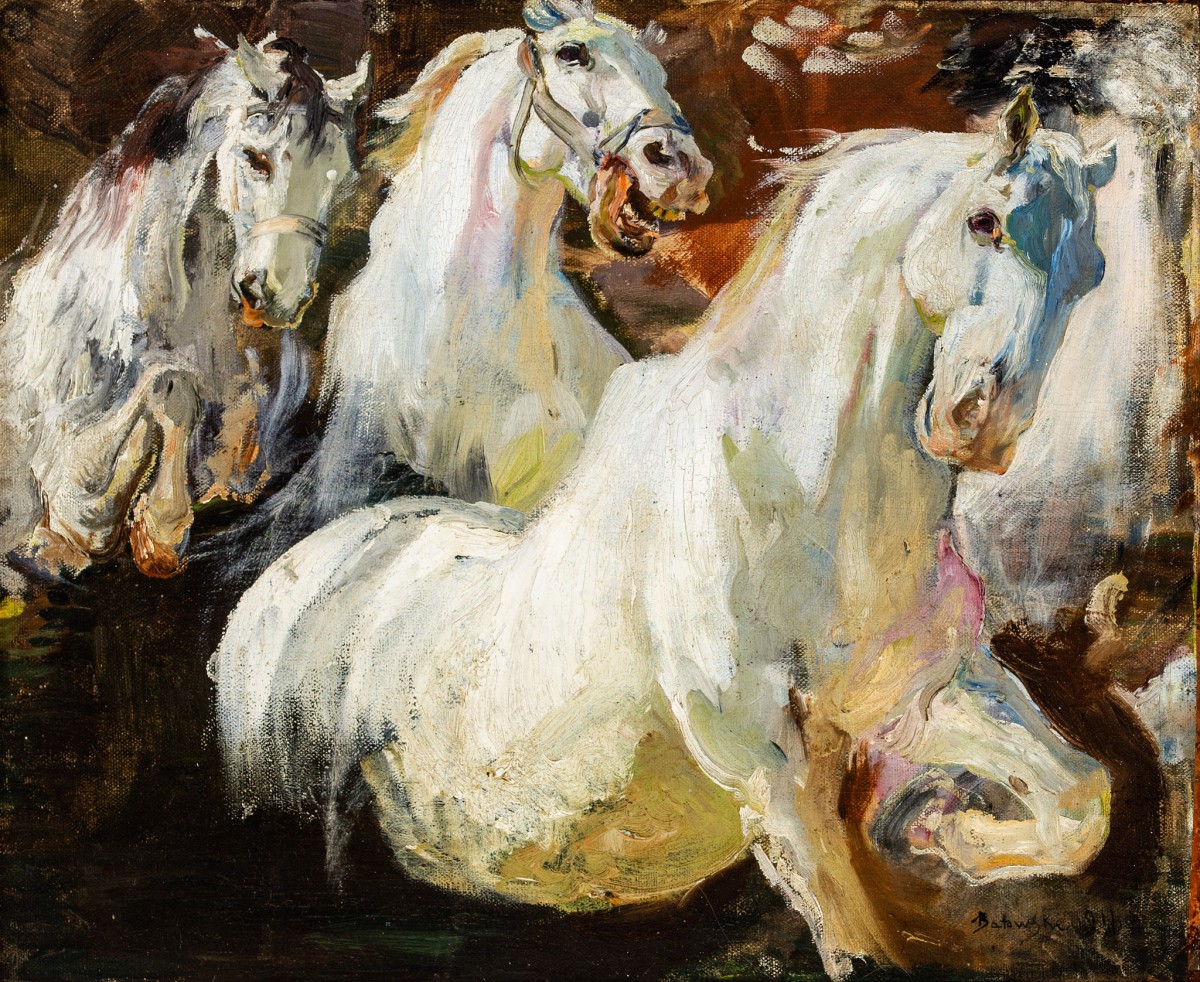 Stanisław Batowski Kaczor, "W galopie" | CONNAISSEUR Kraków - Salon ...