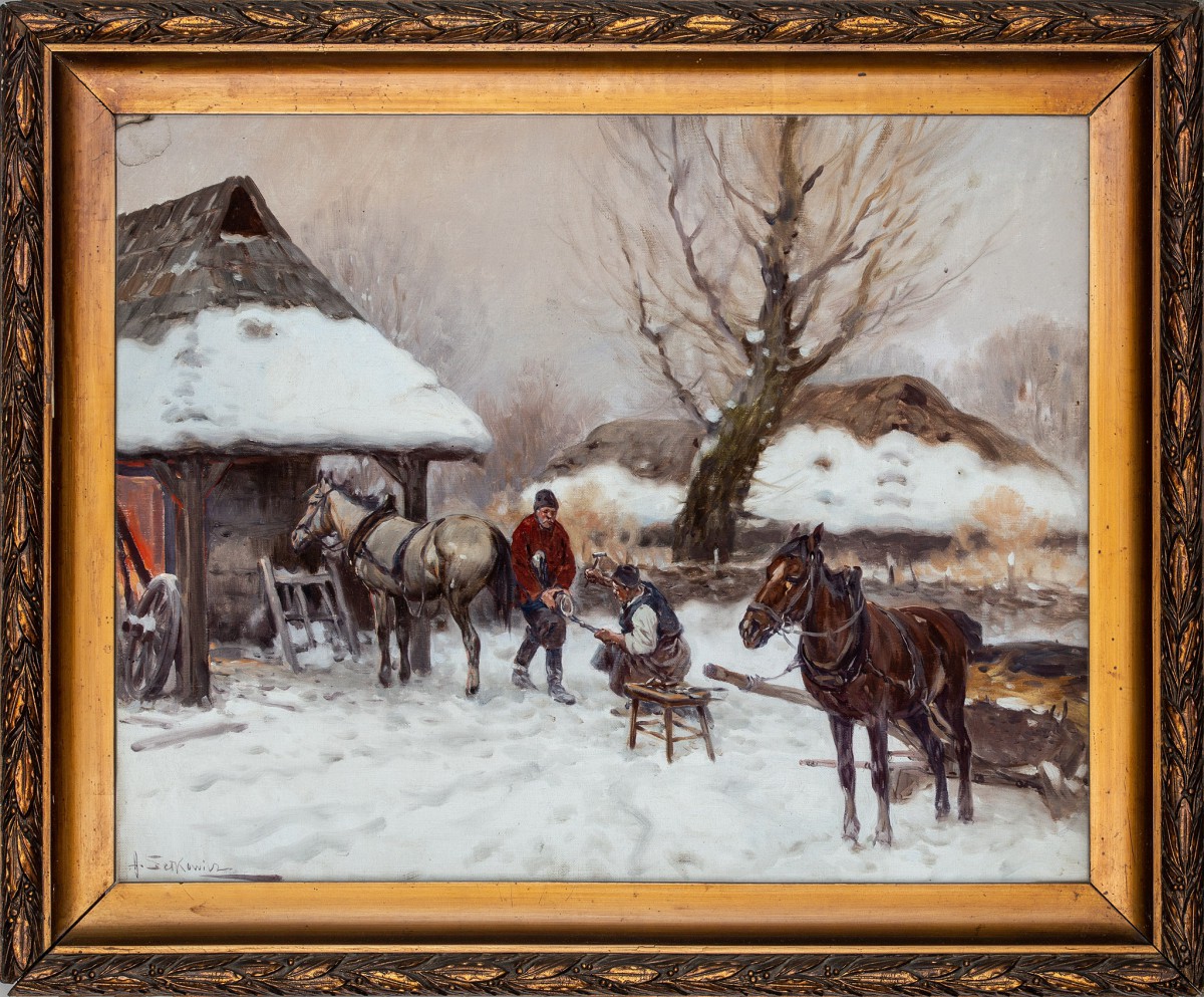 Adam Setkowicz, "U kowala" | CONNAISSEUR Kraków - Salon Dzieł Sztuki