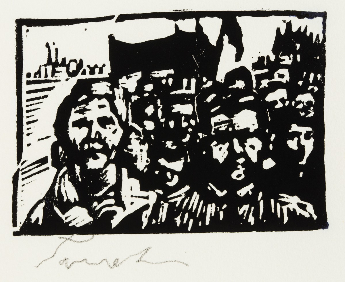 Jerzy Panek, "Strajk" | CONNAISSEUR Kraków - Salon Dzieł Sztuki