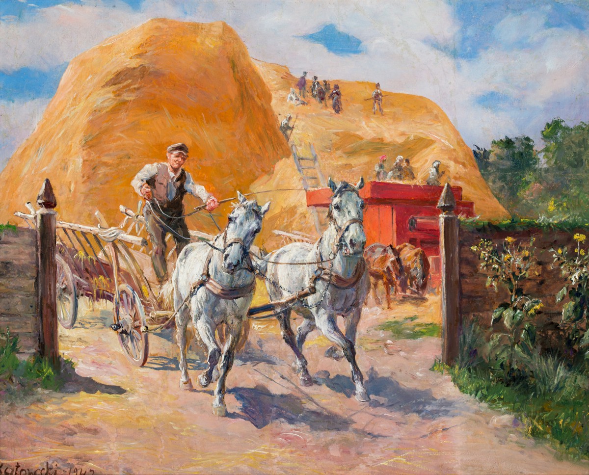 Stanisław Batowski Kaczor, "Zwózka siana" | CONNAISSEUR Kraków - Salon ...