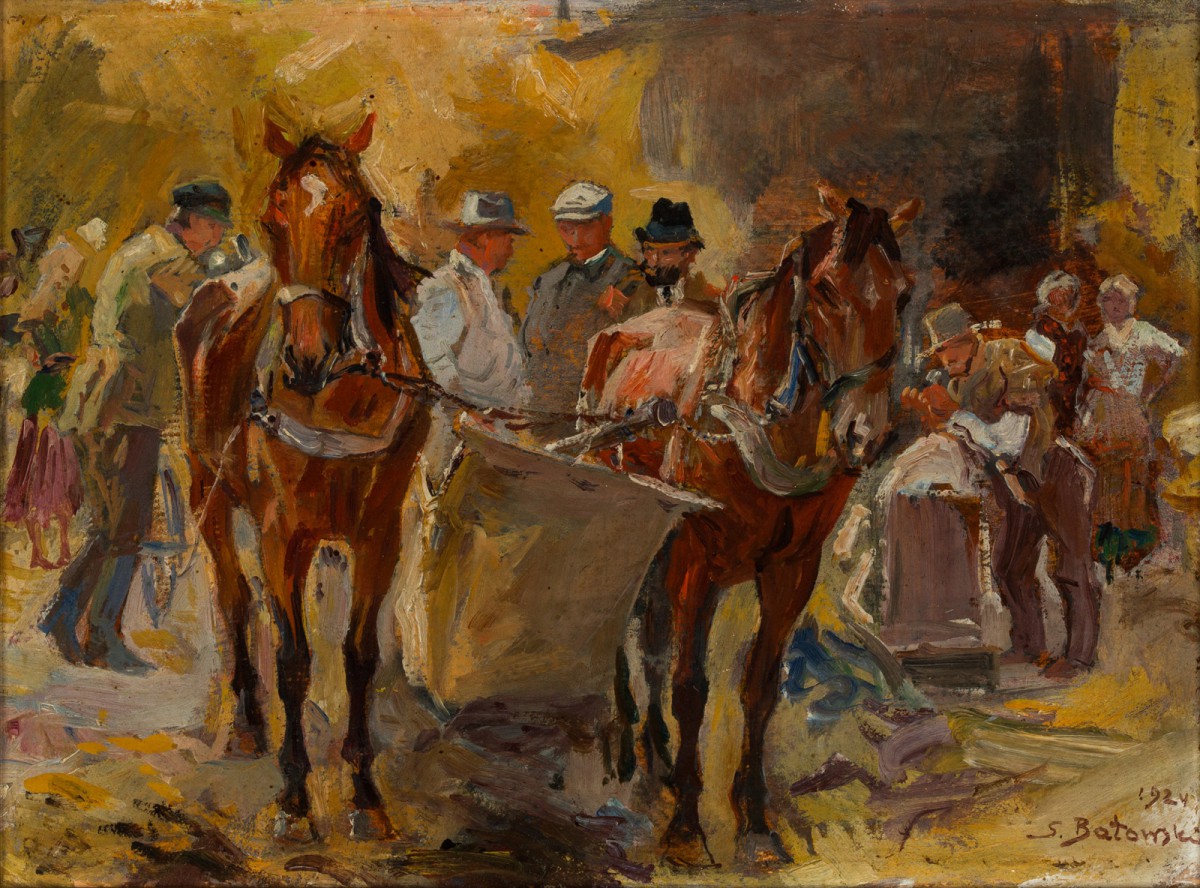 Stanisław Batowski Kaczor, "Jarmark" | CONNAISSEUR Kraków - Salon Dzieł ...