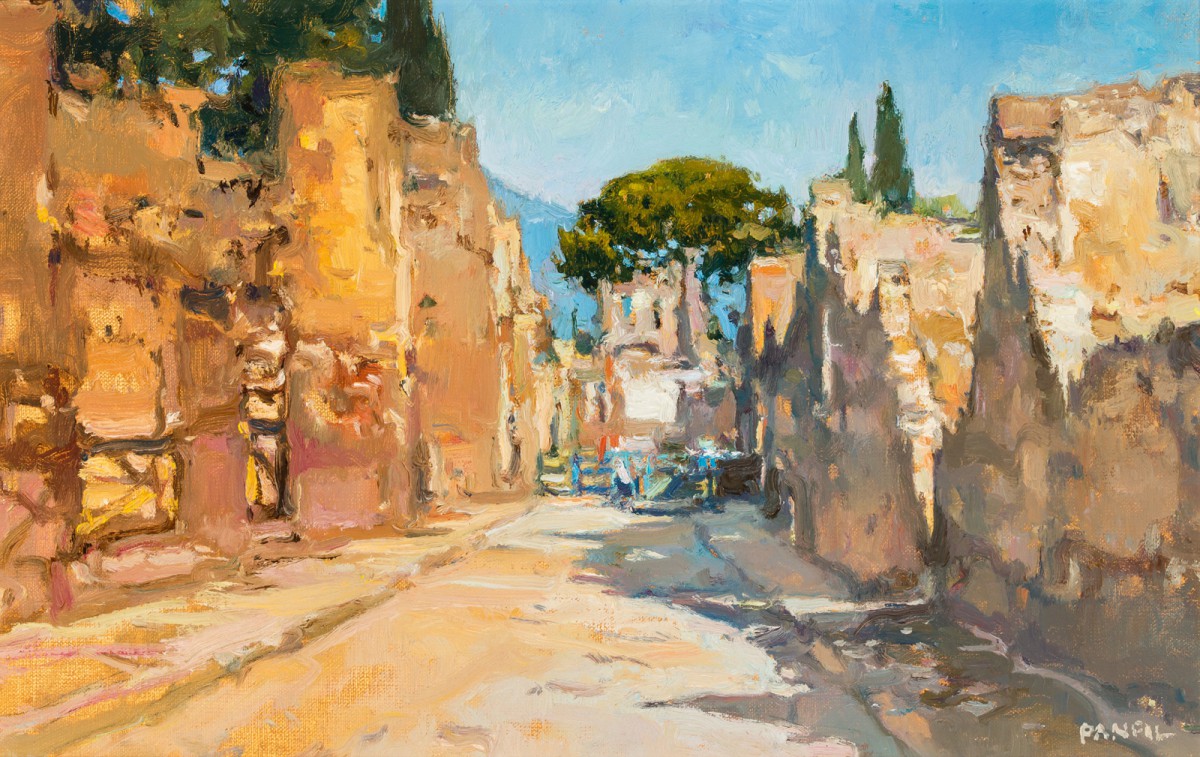 Józef Panfil, "Uliczka na Capri" | CONNAISSEUR Kraków - Salon Dzieł Sztuki