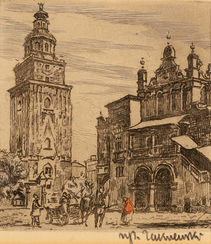 Władysław Zakrzewski, "Sukiennice i Wieża Ratuszowa w Krakowie ...
