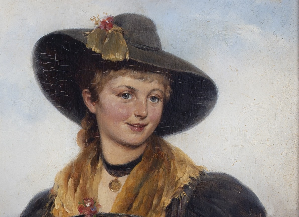 Richard Eisermann, "Blondynka w kapeluszu" | CONNAISSEUR Kraków - Salon Dzieł Sztuki