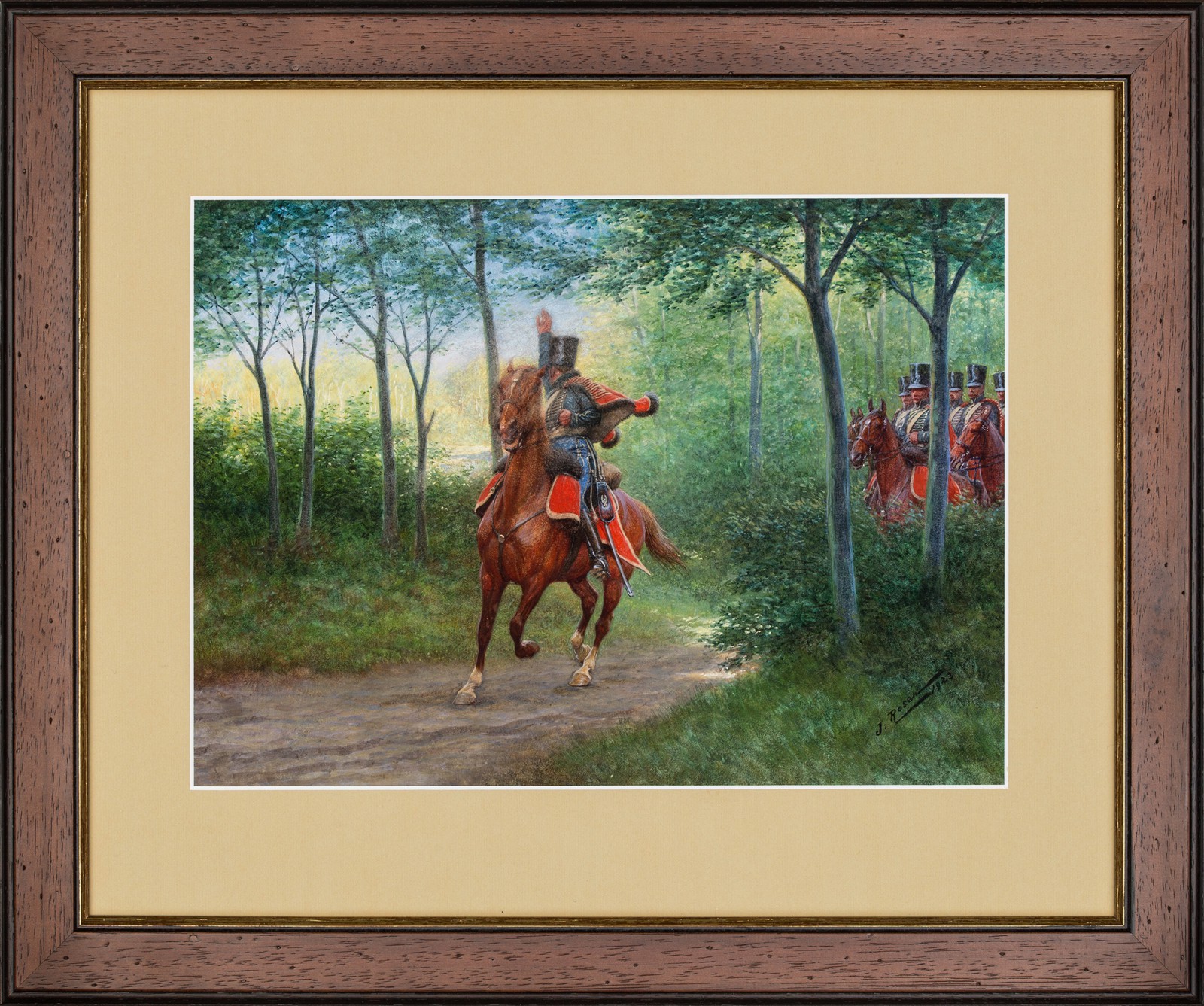 Jan Rosen, "Oddział huzarów napoleońskich" | CONNAISSEUR Kraków - Salon ...