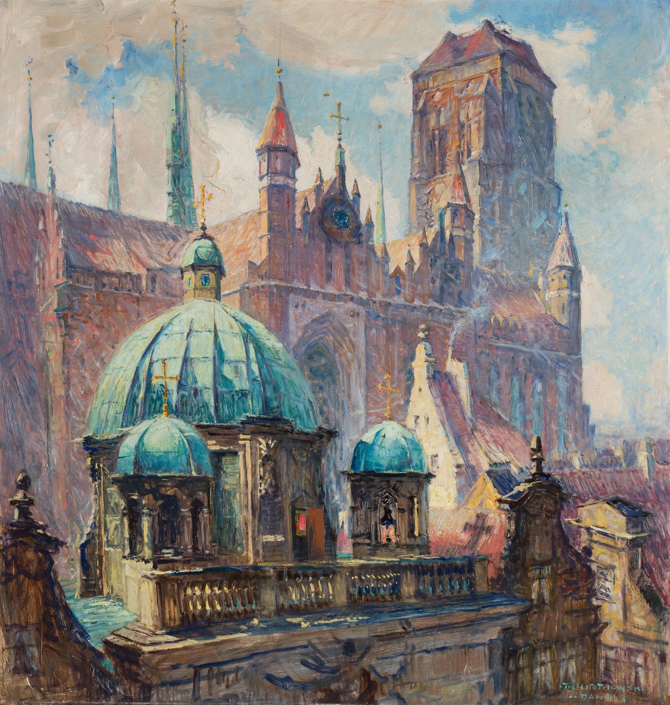 Theodor Urtnowski, "Gdańsk. Kościół Mariacki" | CONNAISSEUR Kraków ...
