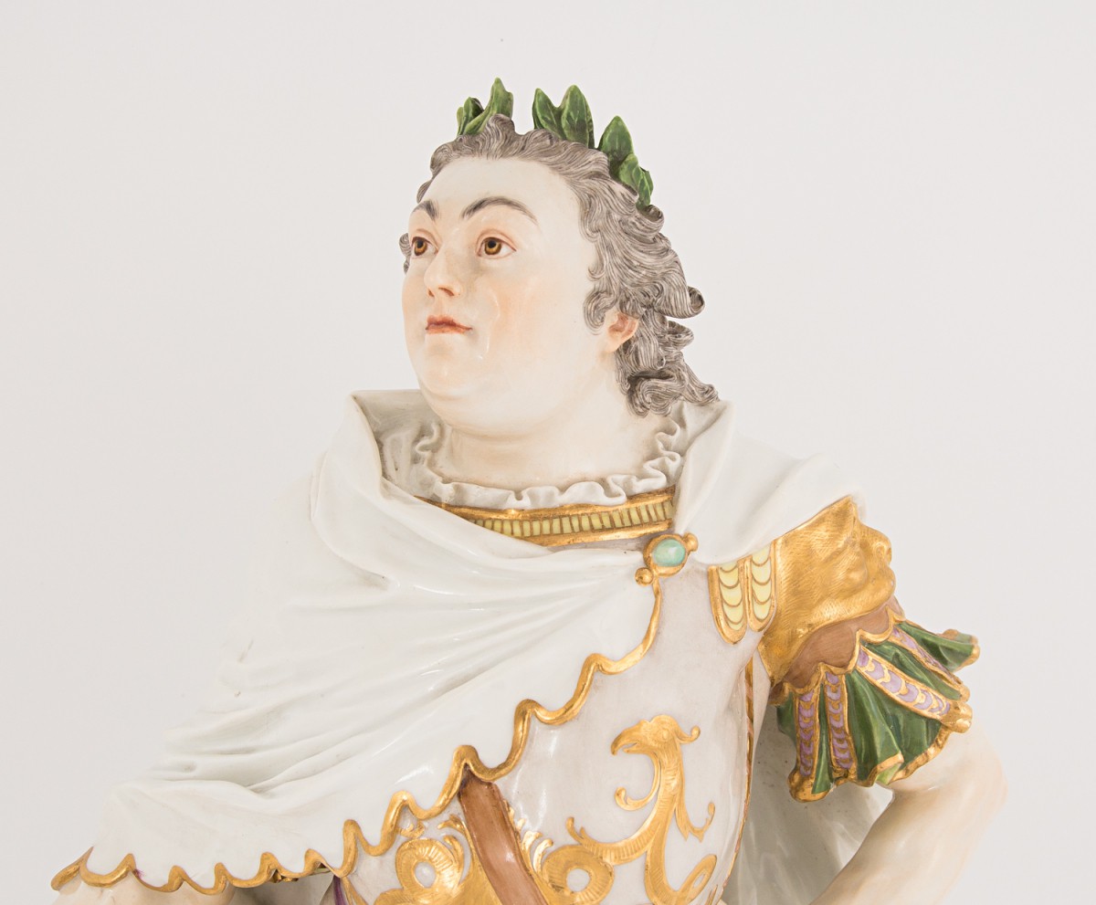 Miśnia (akt. od 1710), August III Sas w stroju Cesarza Rzymskiego ...